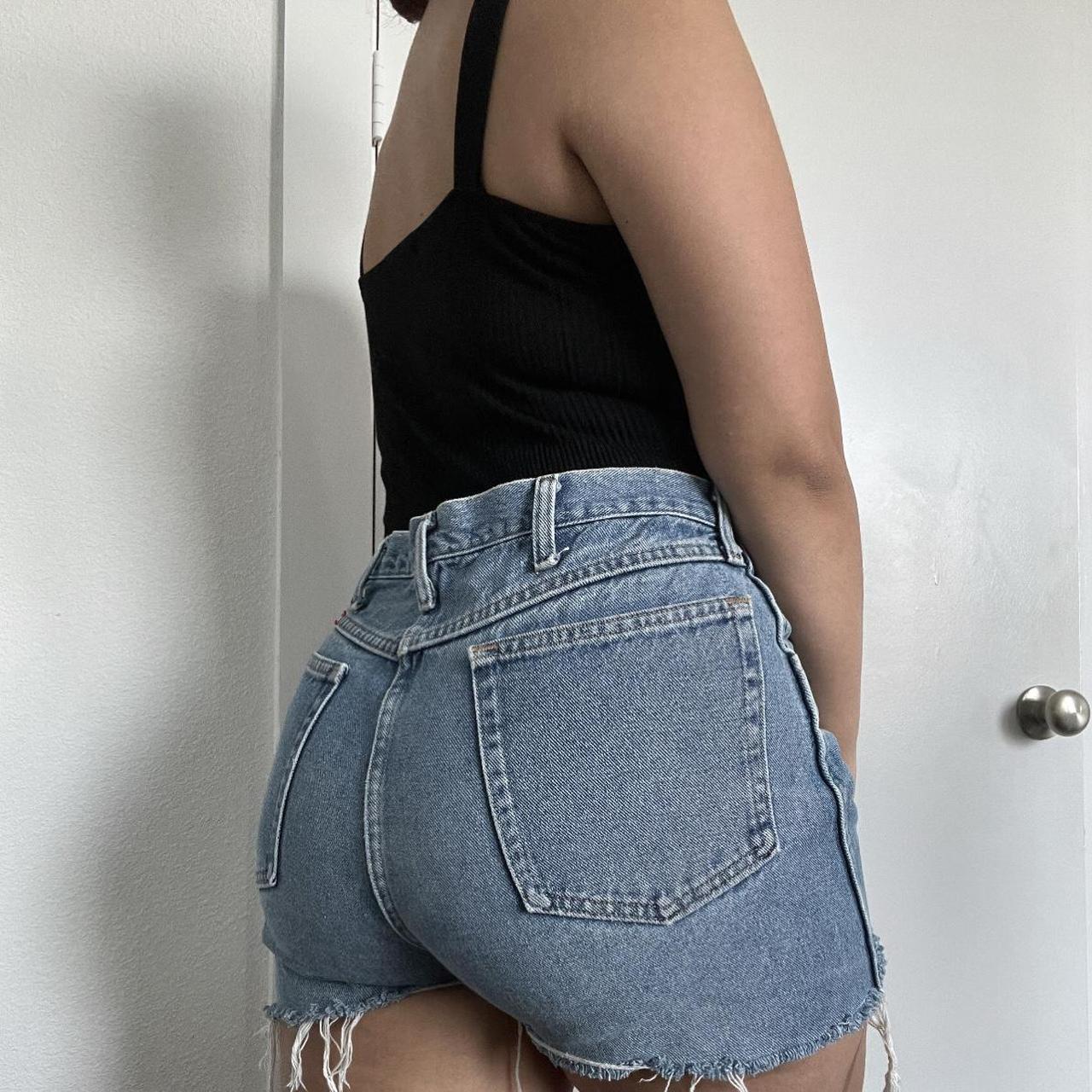 Wrangler cut off distressed shorts The perfect... - Depop