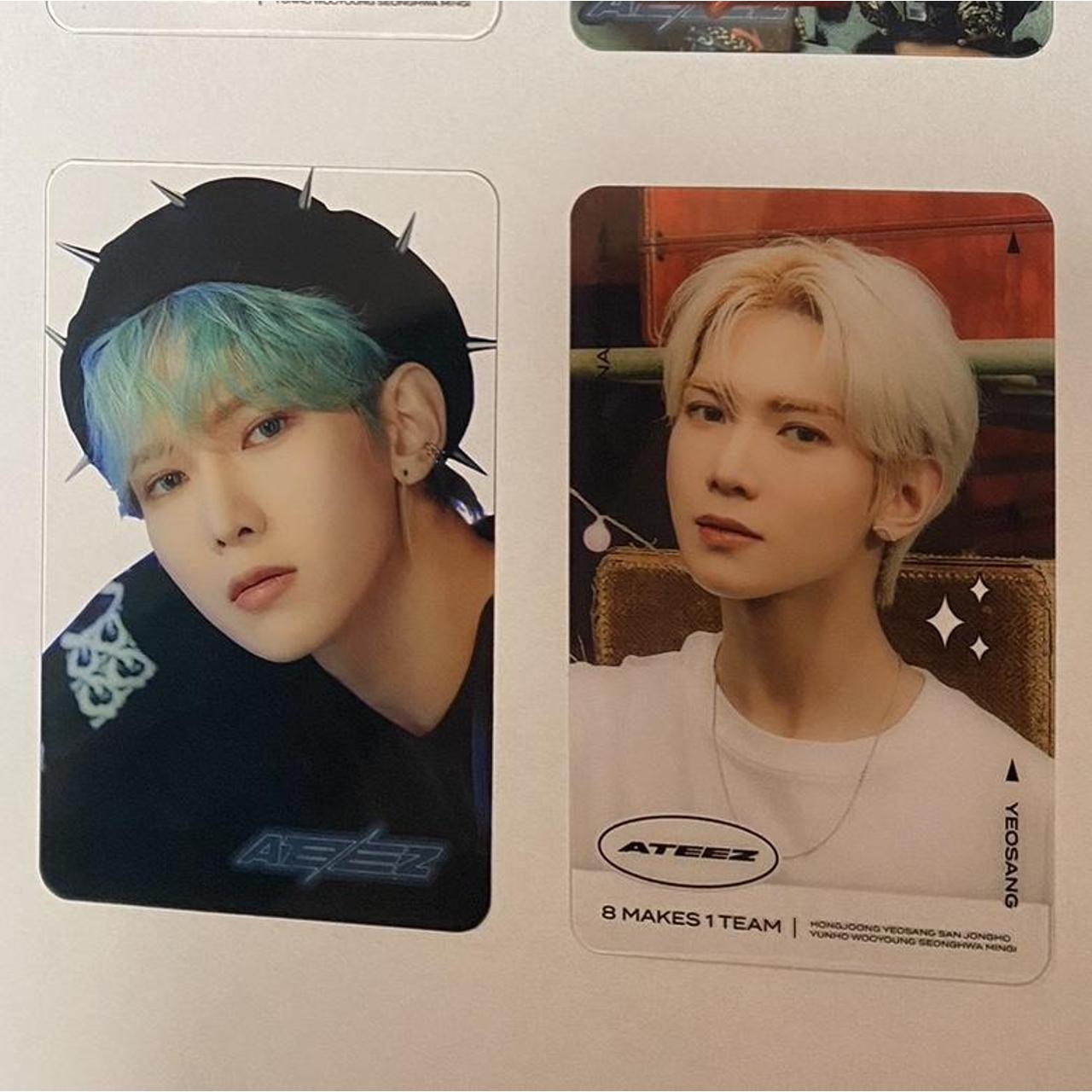 Ateez Kang Yeosang transparent “Photocards” for... - Depop