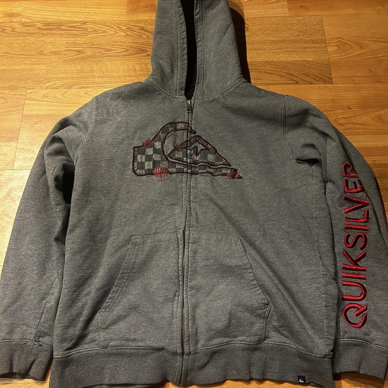 vintage y2k quicksilver zip up size L good... - Depop