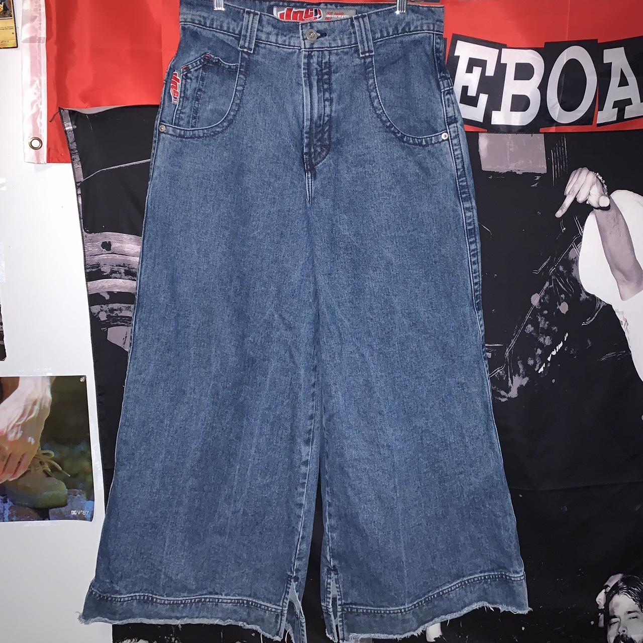 JNCO DESTROYER BACK POCKET EMBROIDERY BIG BACK... - Depop