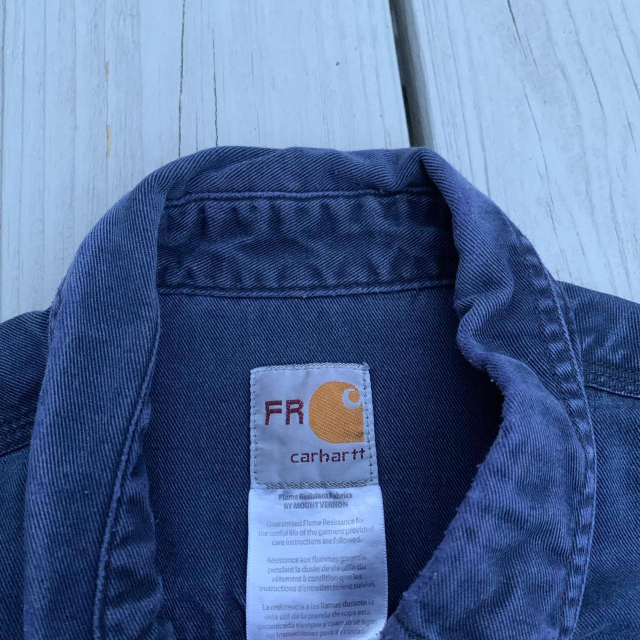 Flame resistant carhartt flannel Measurements: p2p:... - Depop