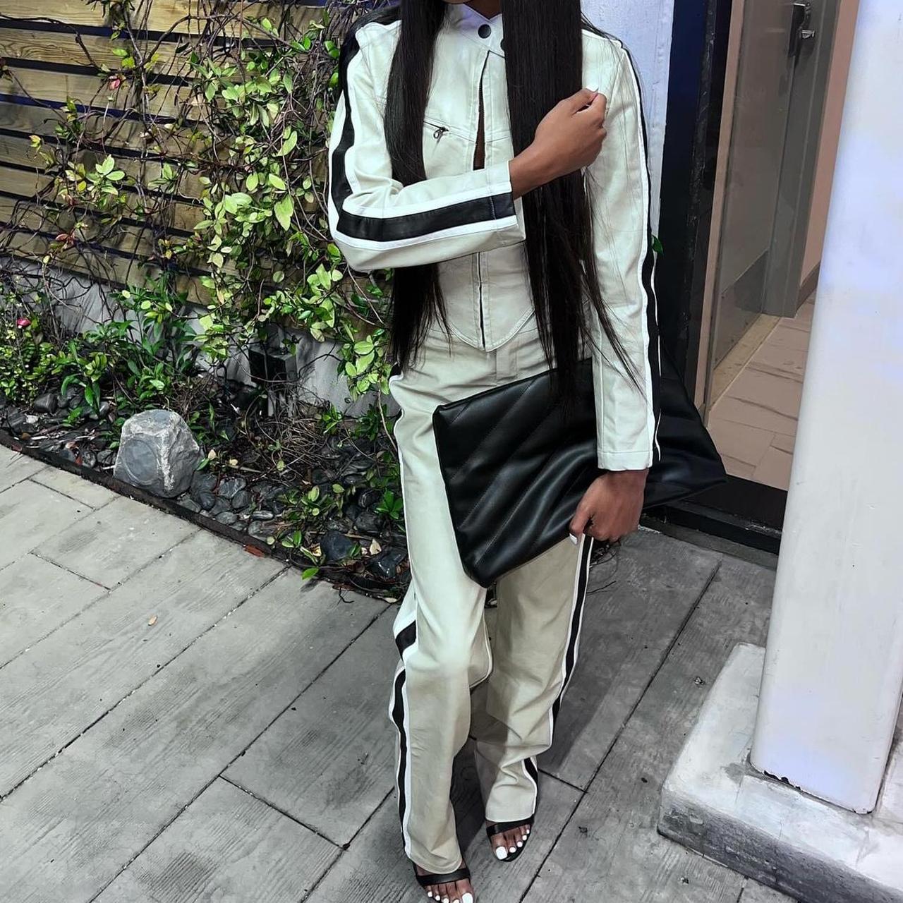 Waydamin moto two piece set worn once - Depop