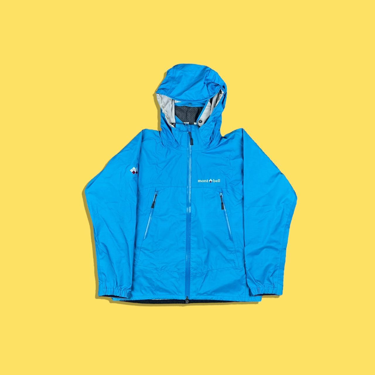 Montbell Jacket Goretex Blue GTX waterproof coat... - Depop