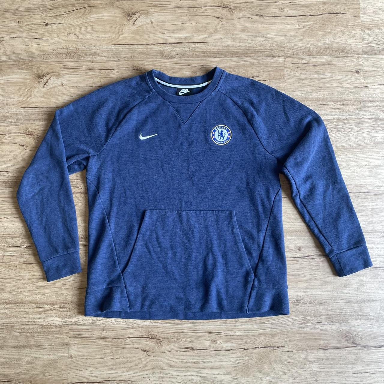 Nike Chelsea FC Soccer Pullover Sweatshirt Mens Size... - Depop