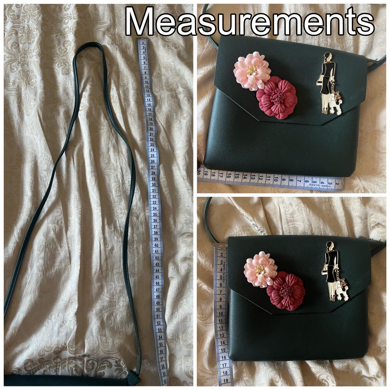 Green small going out shoulder bag / handbag. Floral... - Depop