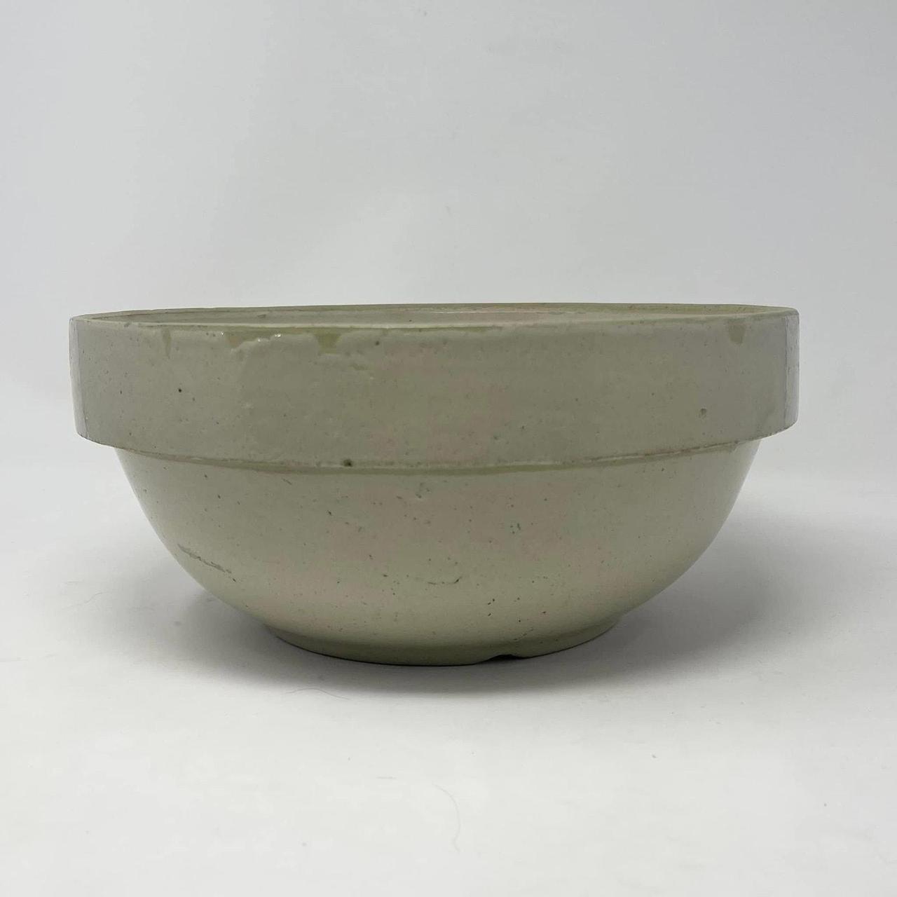 Primitive Antique Crock Beige Stoneware Unmarked... | Depop