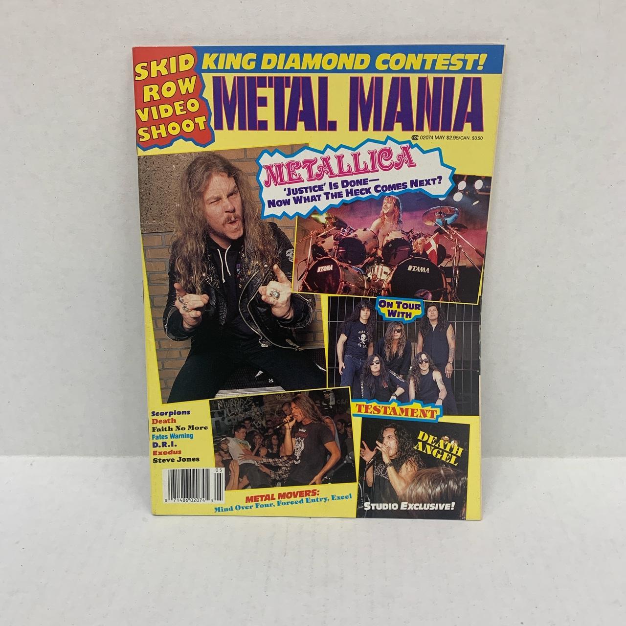 Vintage Metal Mania magazine in near mint condition.... - Depop