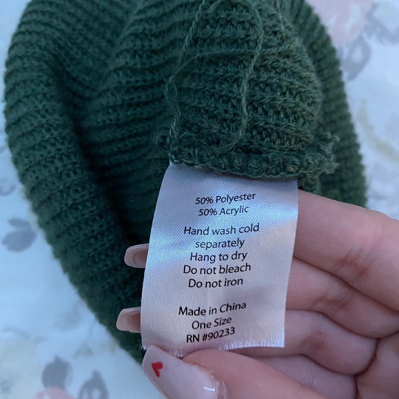 Green PacSun Beanie - in good condition, used a few... - Depop