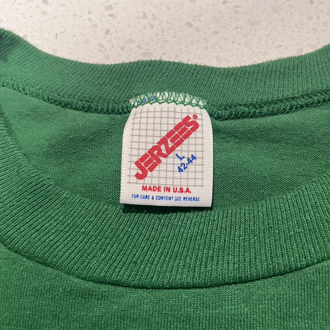 Large Vintage green Single Stitch 1980’s t-shirt.... - Depop