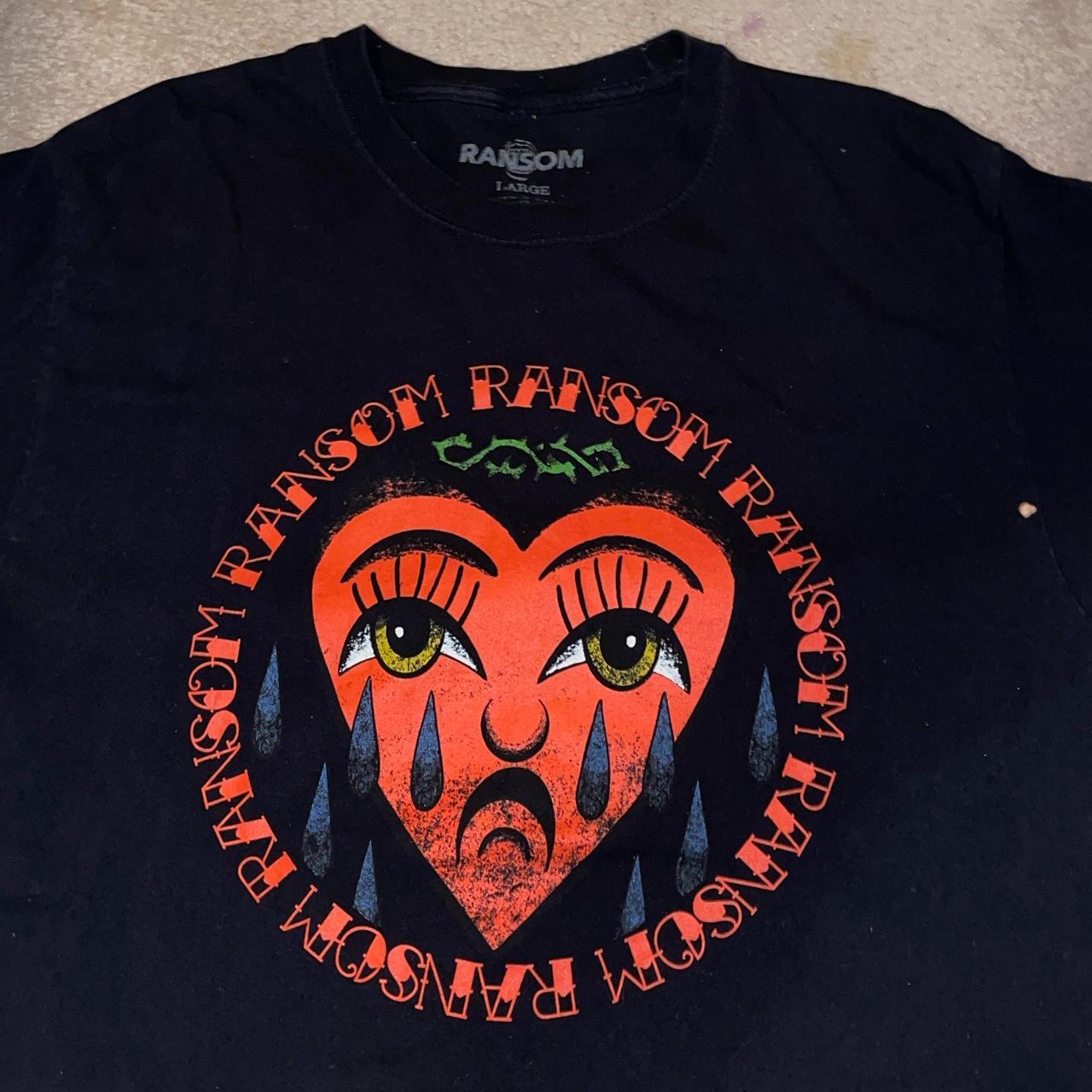 RANSOM HEART SHIRT [there is a small dot of a... - Depop