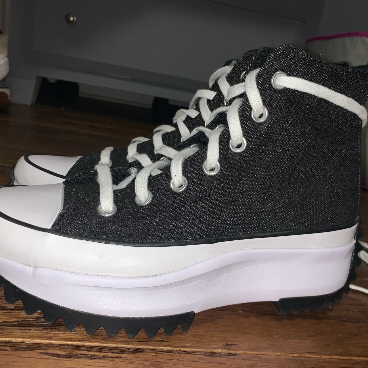 Converse Run Star Hike Platform Black Sneakers Brand... - Depop