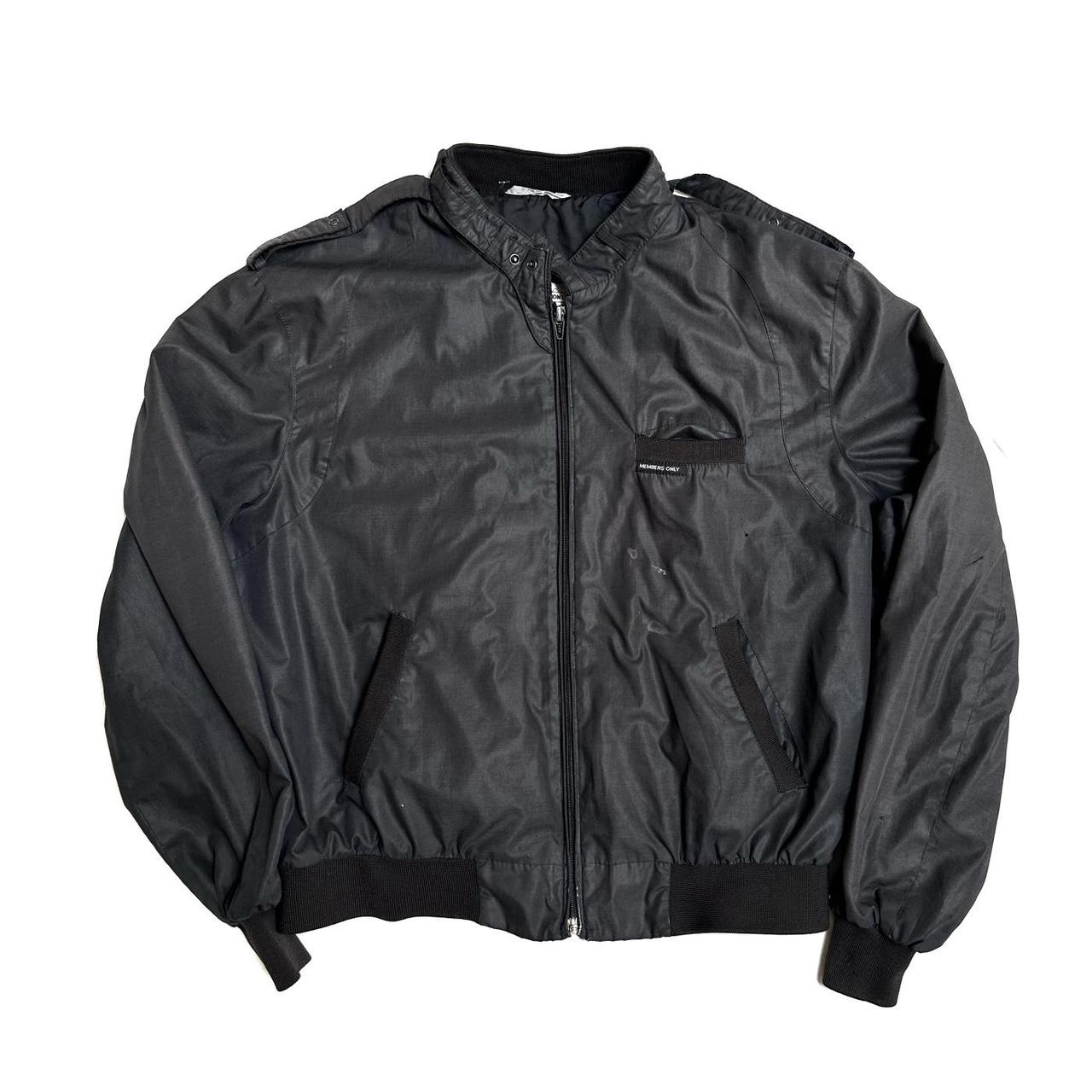 black members only bomber jacket 🥷🥷 fits size small... - Depop