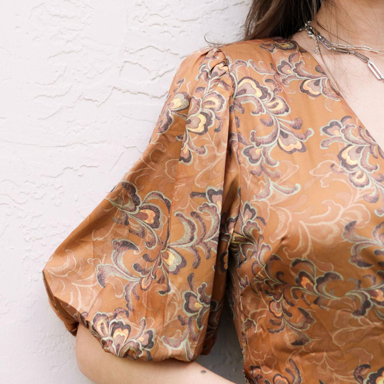 Model is 5'7 wearing size S Rap Dress Silky... - Depop