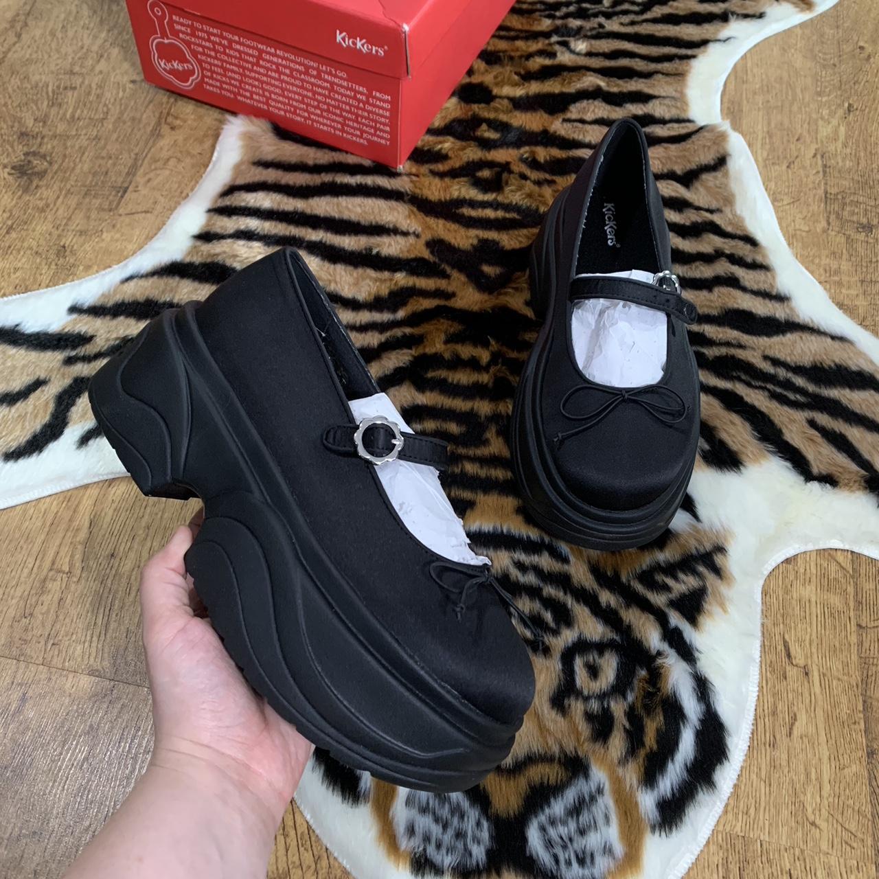 Kickers kade ballet platform flat off chunky Mary... - Depop