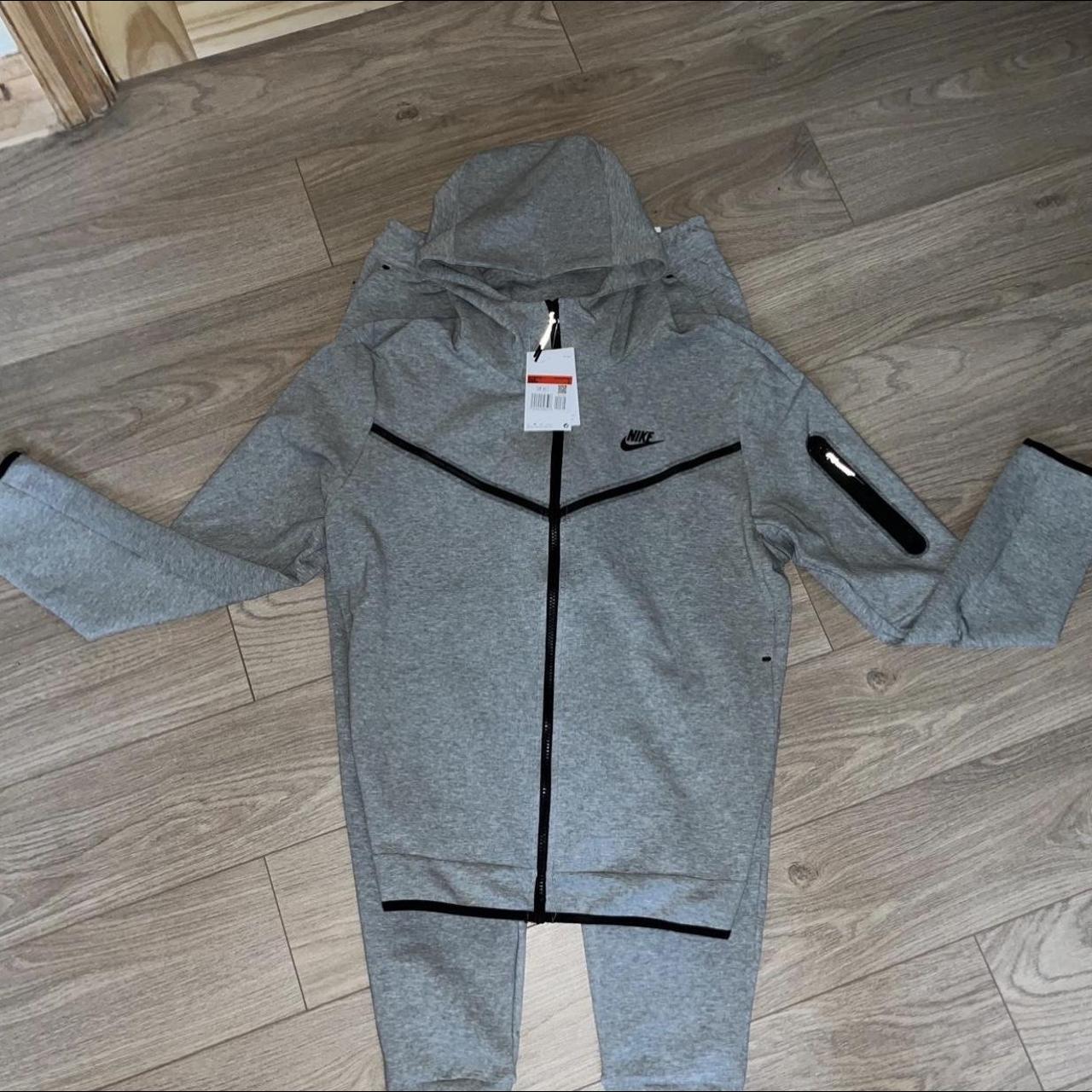 Grey nike tech fleece new season tracksuit- size... - Depop
