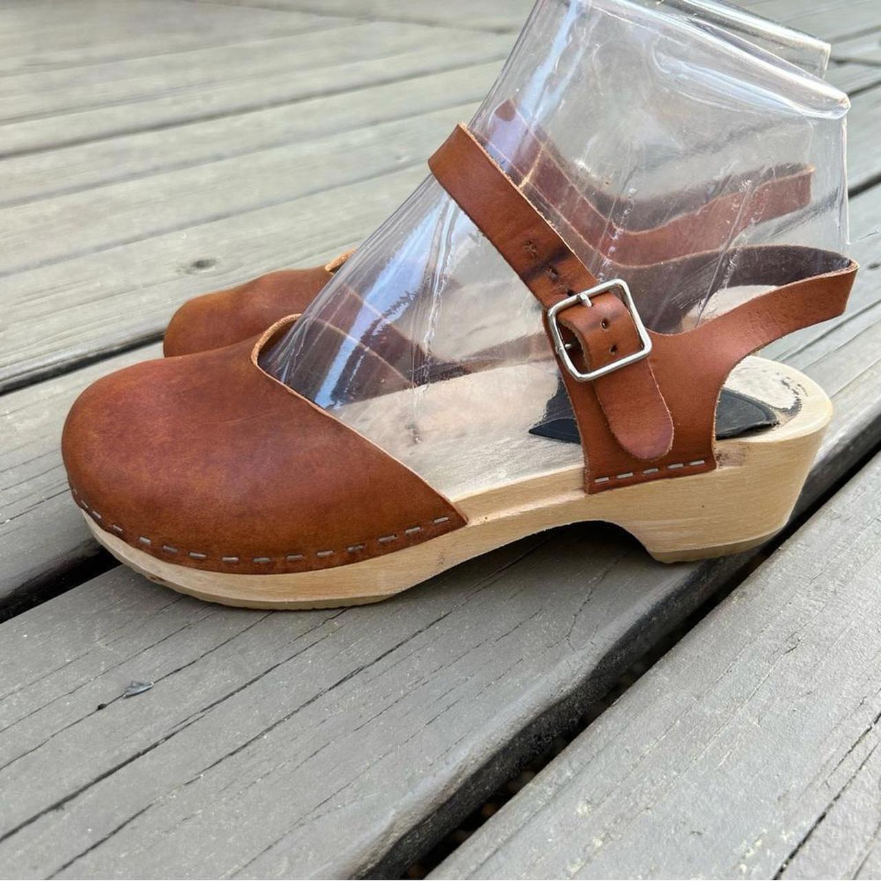 Swedish HASBEENS Ann-Sofi Covered Toe Clogs Size... | Depop