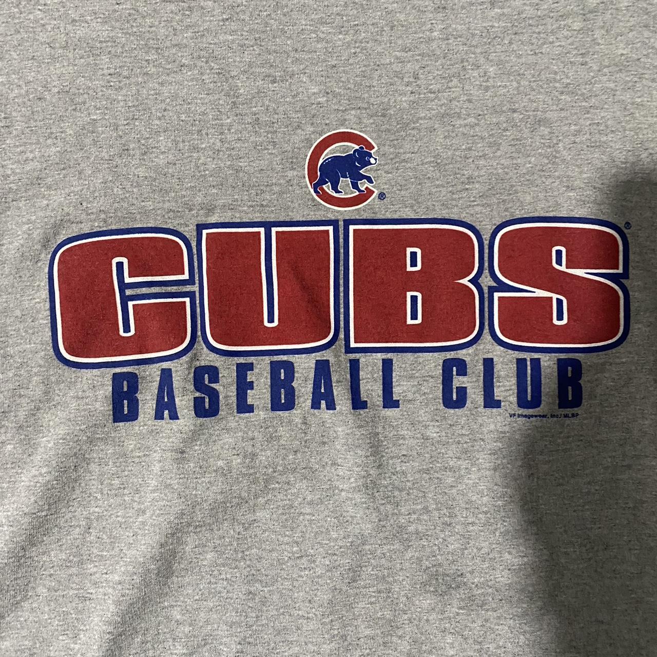 Vintage Grey Cubs Baseball Club T-Shirt Medium Great... - Depop