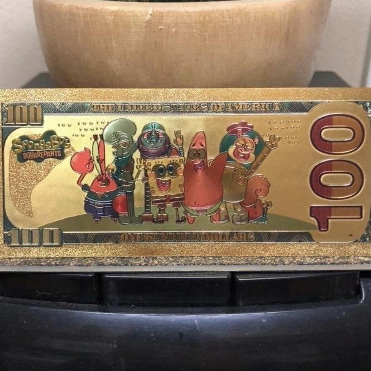 Plankton (Spongebob) 24k Gold Plated Banknote (Not... - Depop