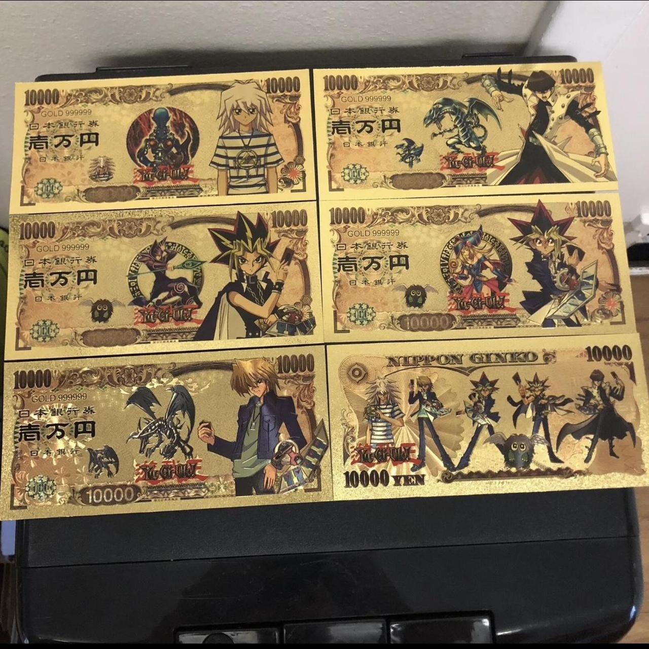24k Gold Plated Yu-Gi-Oh (Anime) Banknote Set (Also... - Depop