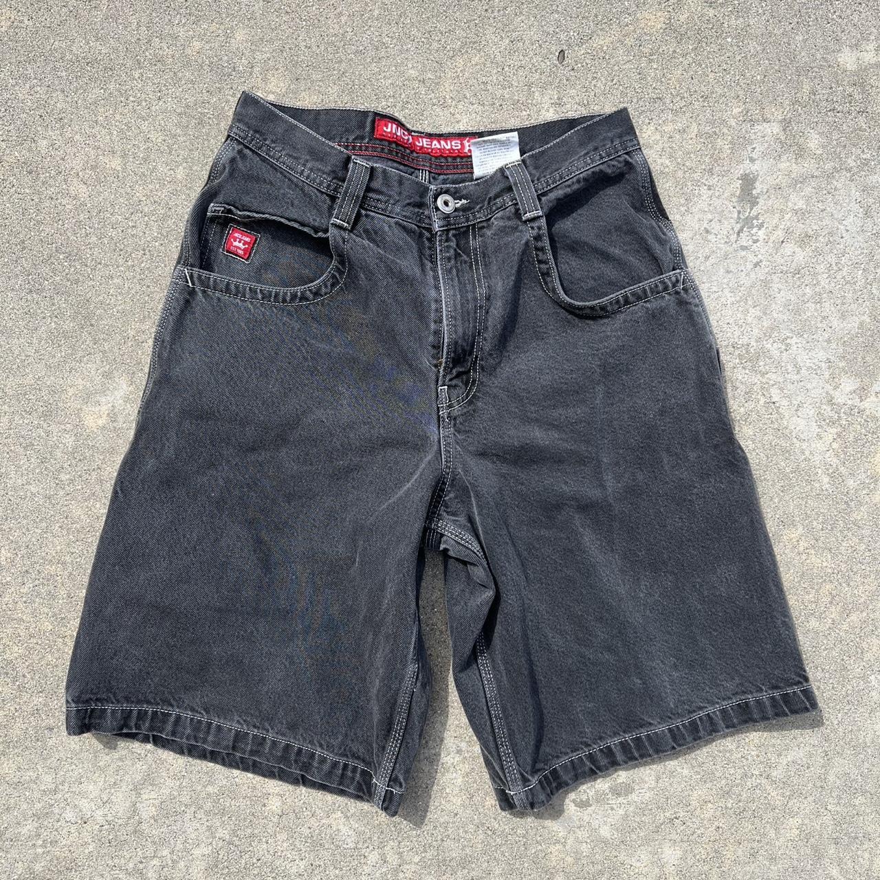 Black Jnco Jorts red crown Size 32 $120... | Depop