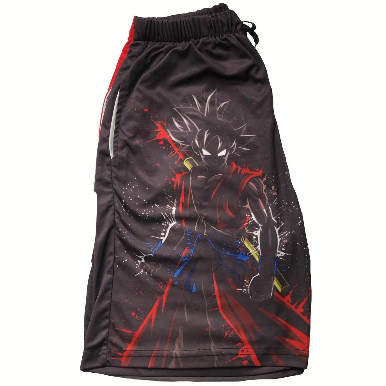 Boy’s Sporty Anime Dragon Ball Z Shorts Goku Cosplay... - Depop