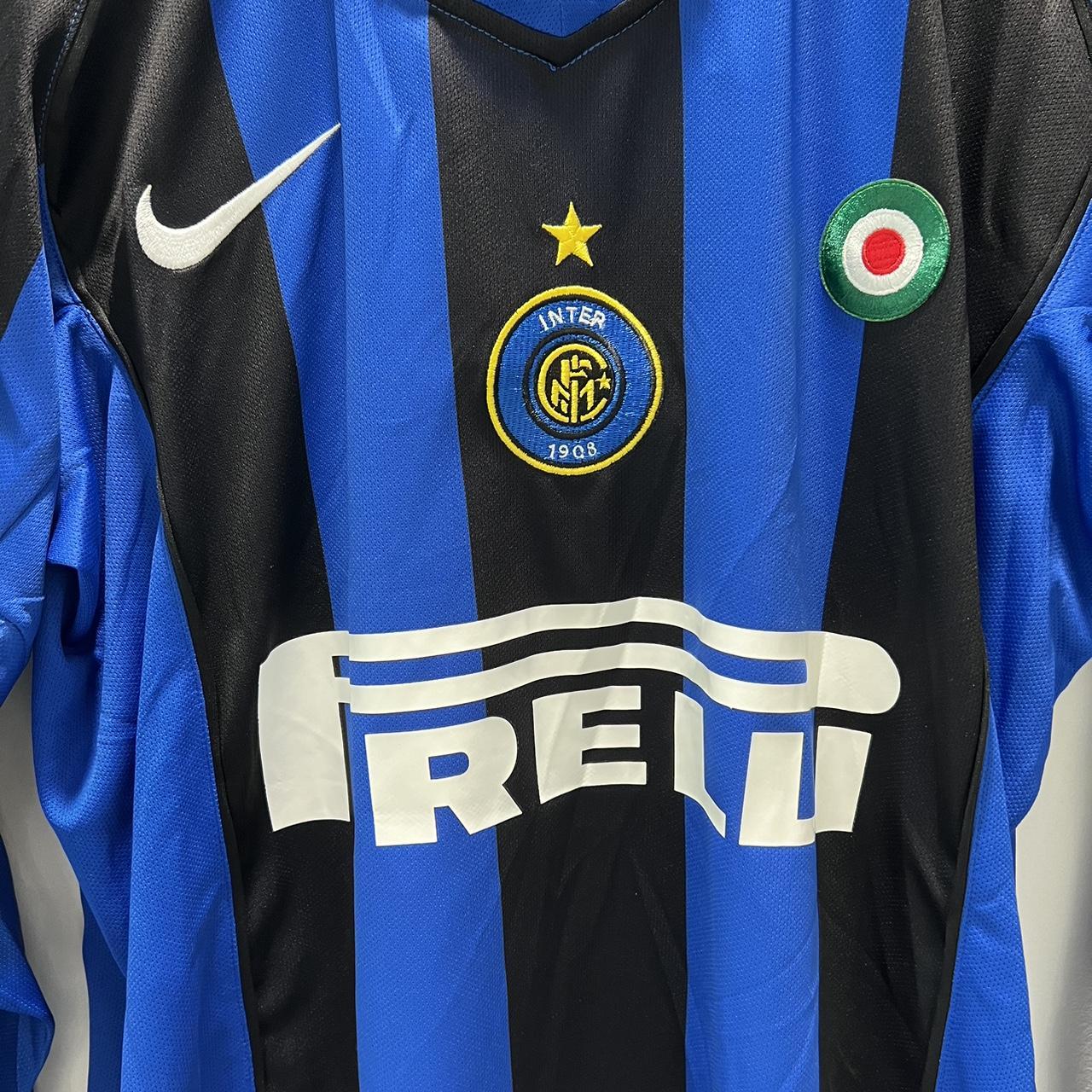 Inter Milan 2004/05 Home Jersey Long Sleeve Adriano... - Depop