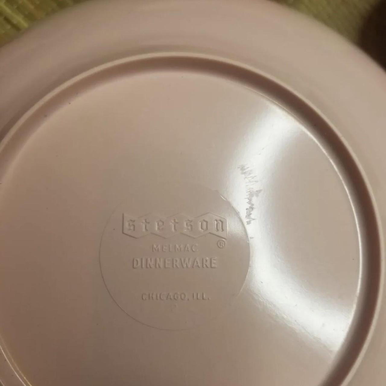 Stetson seven piece pink melmac dinnerware sets... - Depop