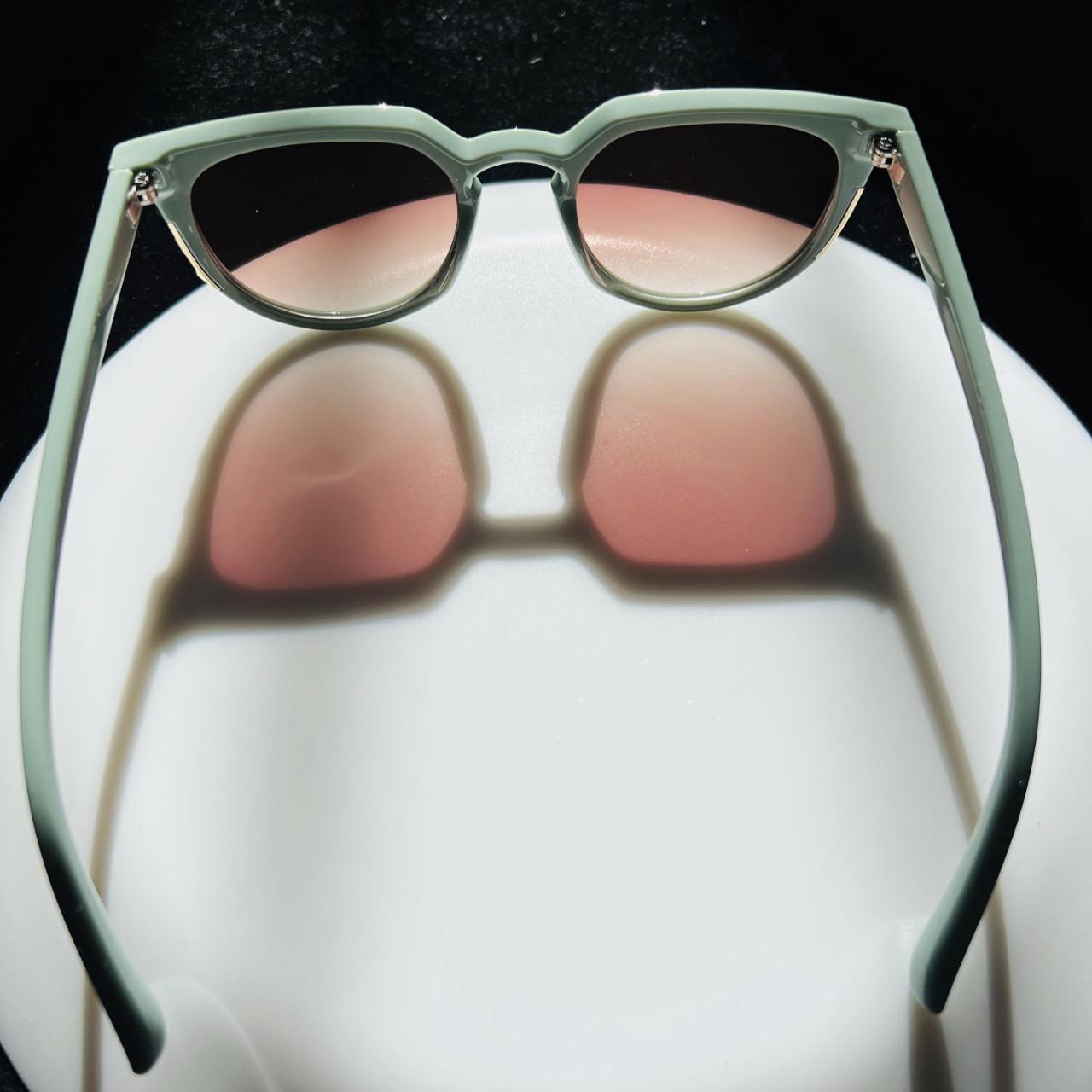 Light green round simple sunglasses --Free shipping... - Depop