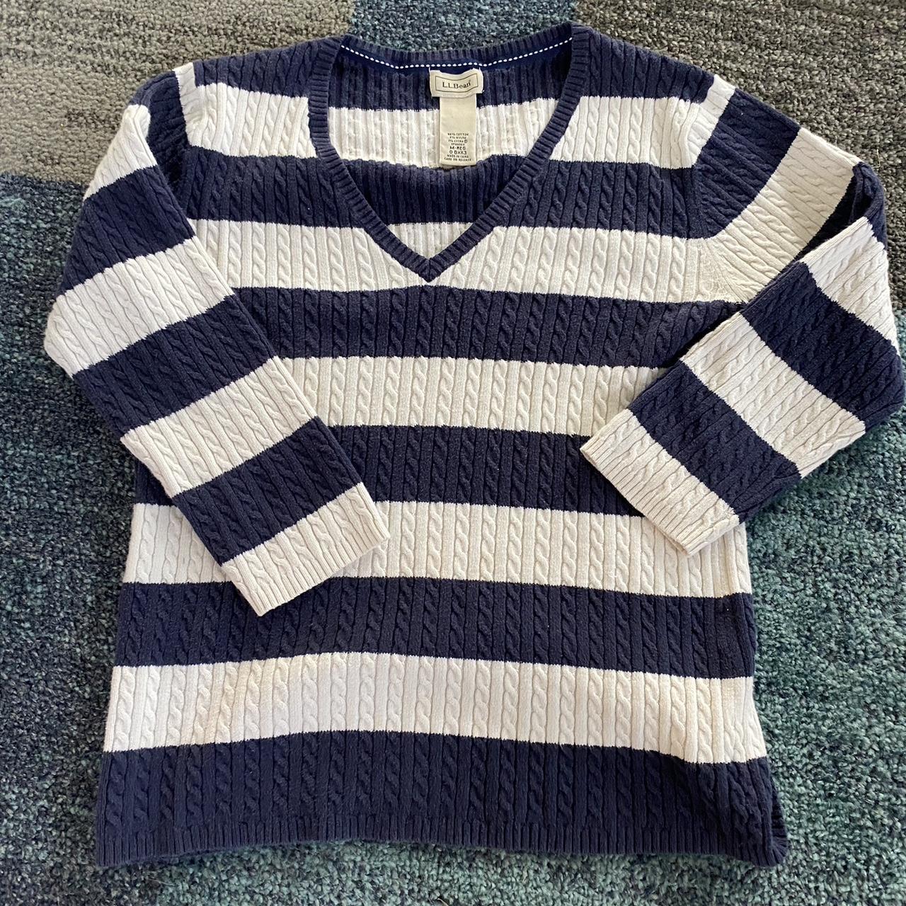 Vintage LL Bean V neck sweater, excellent condition... - Depop