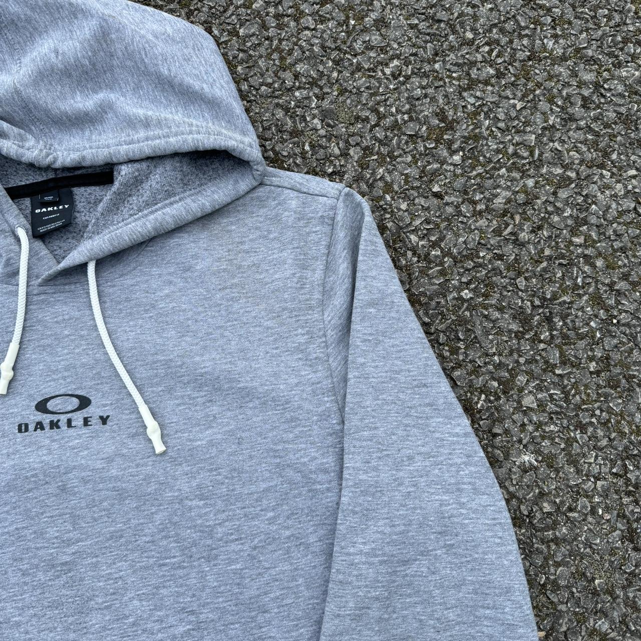 Grey Vintage Oakley hoodie L sick piece little bit... - Depop