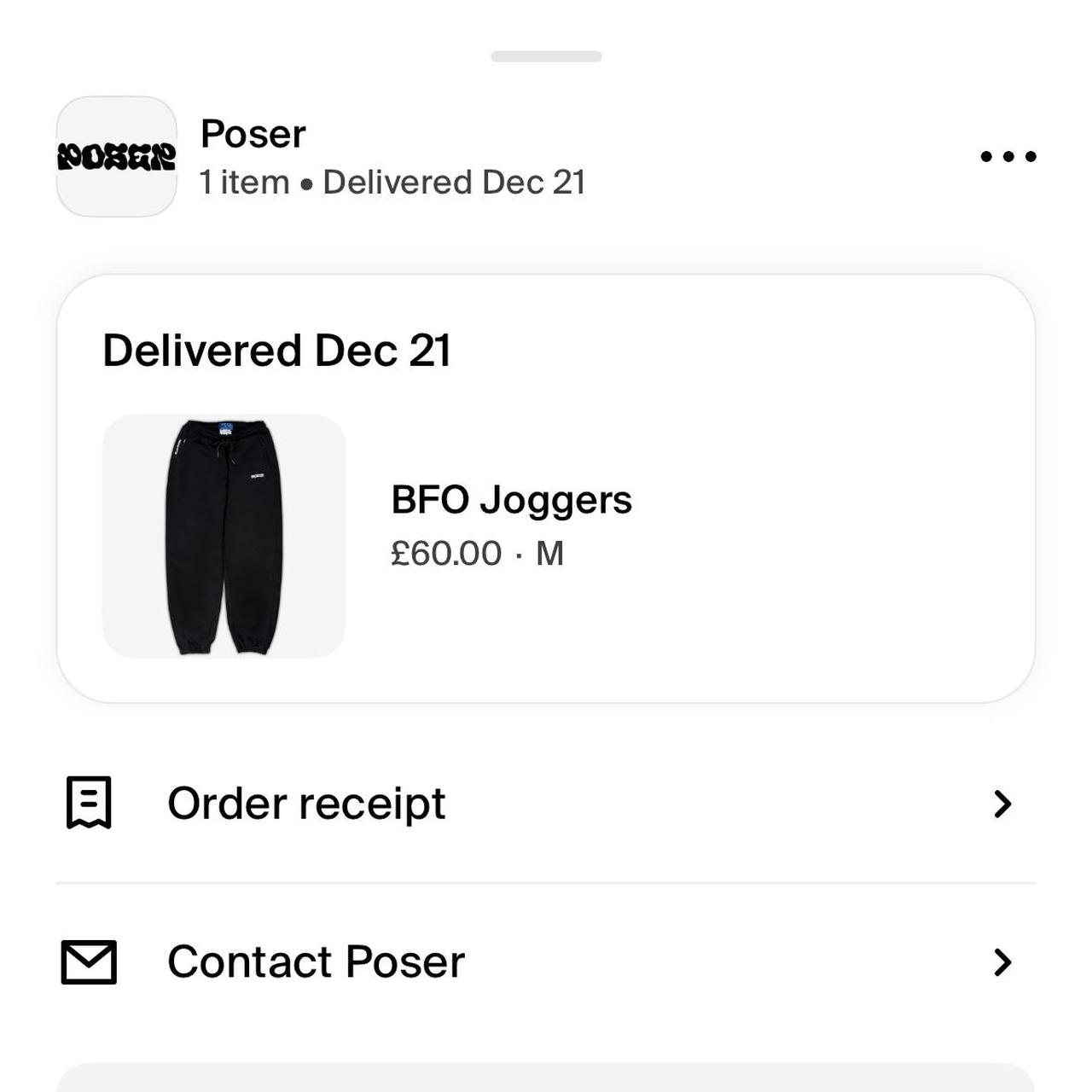 Black BFO poser Joggers Sick piece Men’s M looking... | Depop