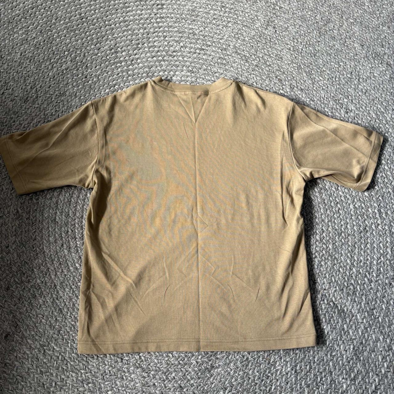 Tan UNIQLO Airism tee for men Size medium Cropped... | Depop