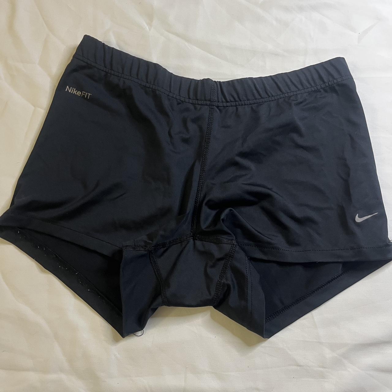 nike shorts spandex small tear in seam not noticeable - Depop