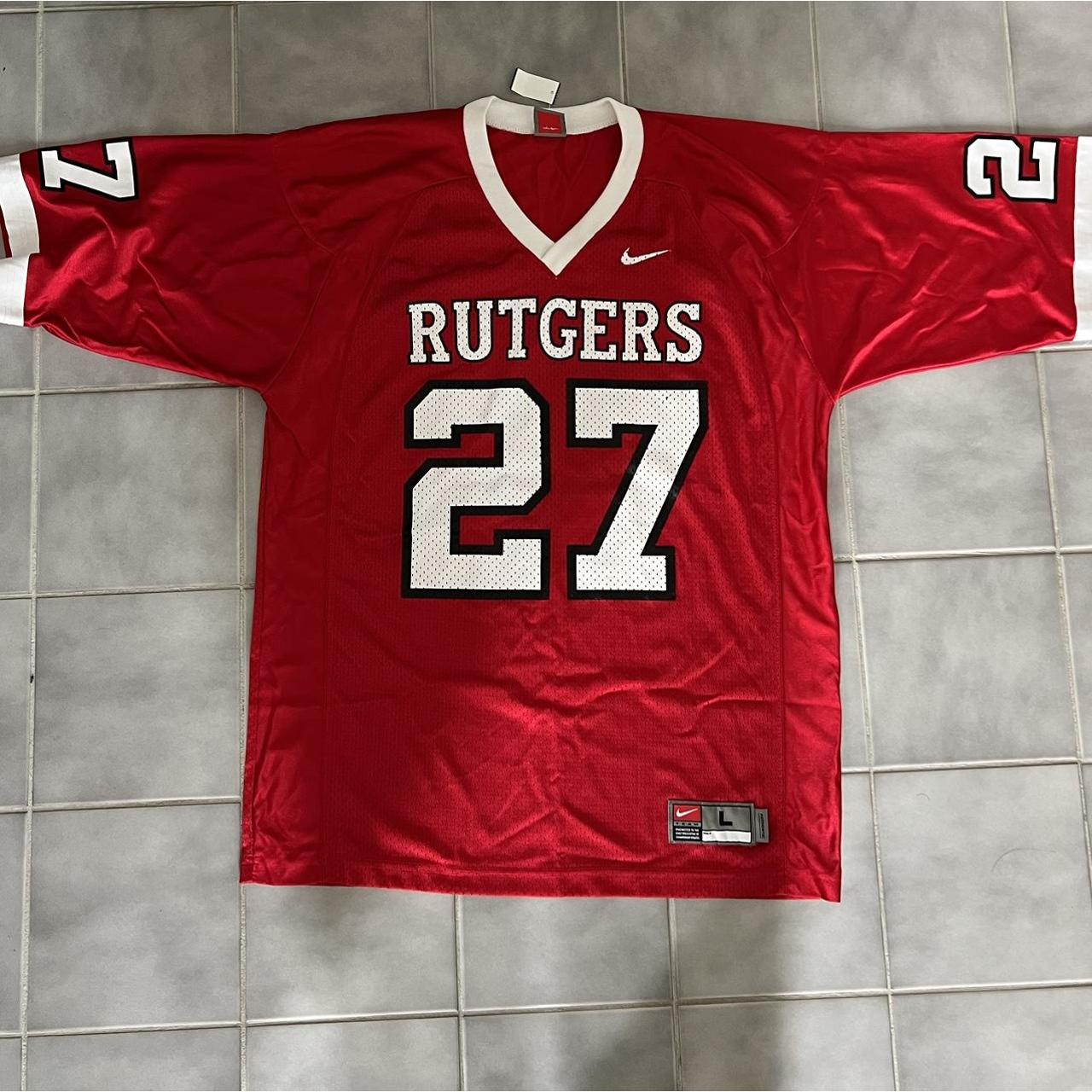 Vintage Nike Rutgers Lacrosse Jersey Like new... - Depop