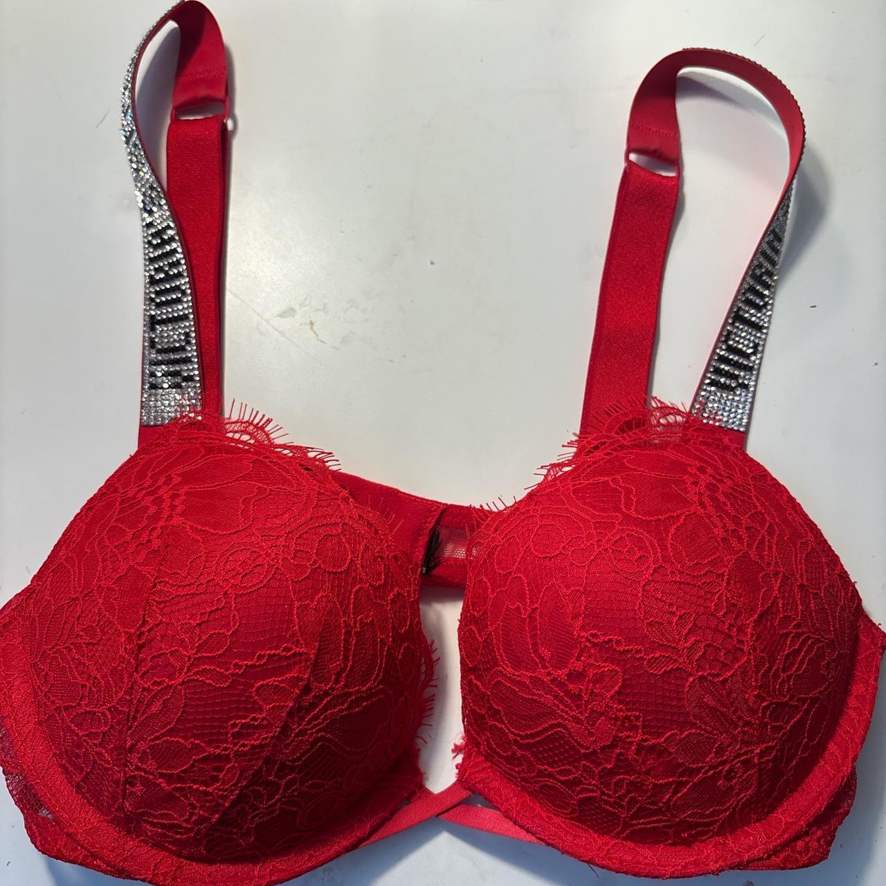 💋VS RINESTONE BOMBSHELL BRA💋 never worn size... - Depop