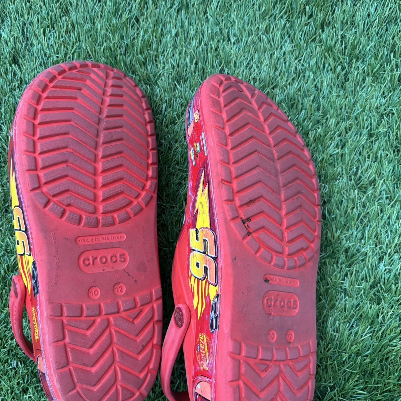Lightning McQueen crocs size 10 men’s (runs... | Depop