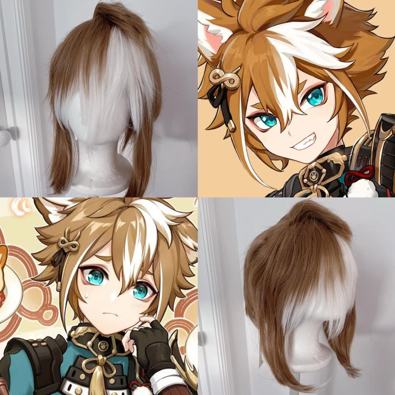 Genshin Impact Gorou wig New and unstyled Tags... - Depop