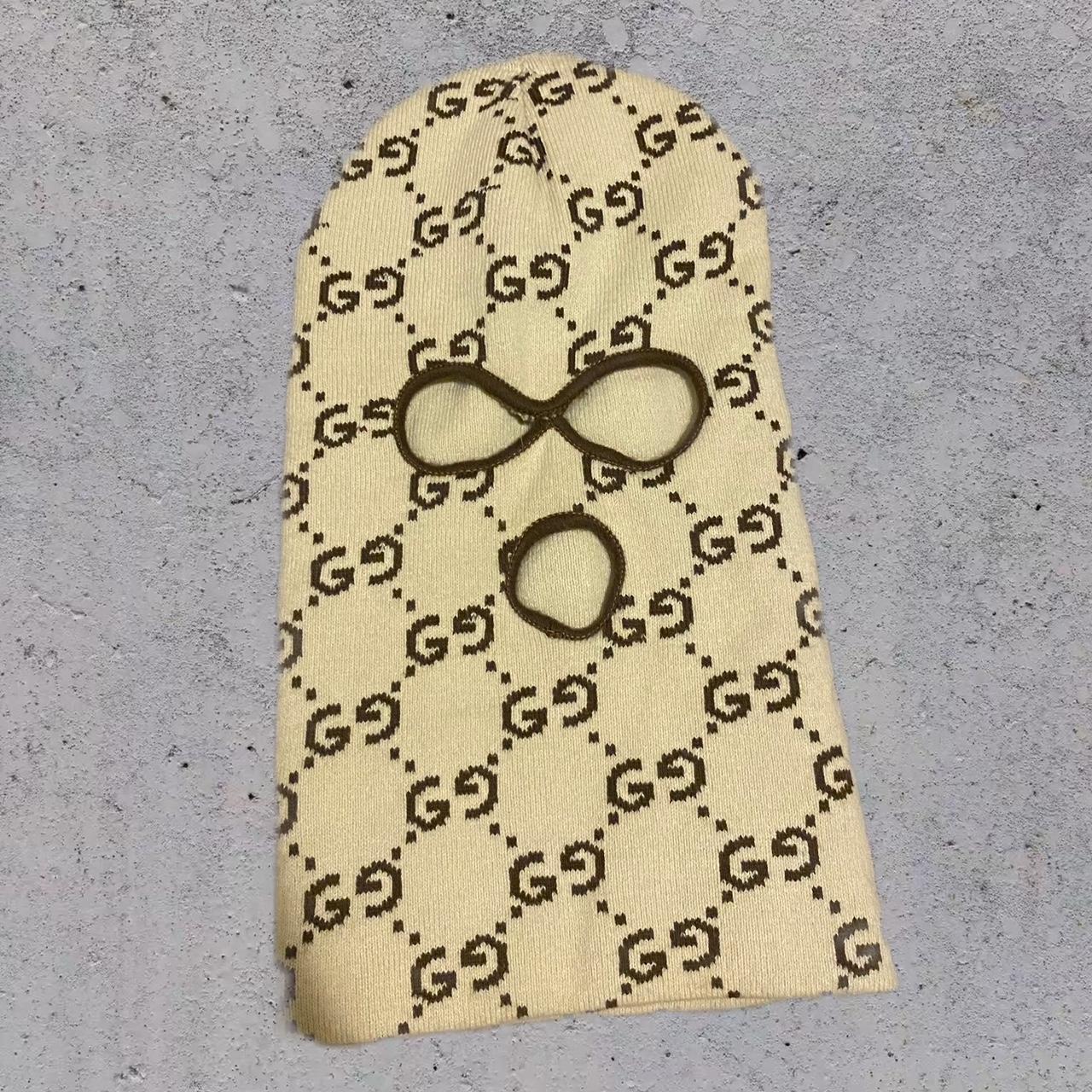 Repop of custom handmade monogram ski mask. Never... - Depop