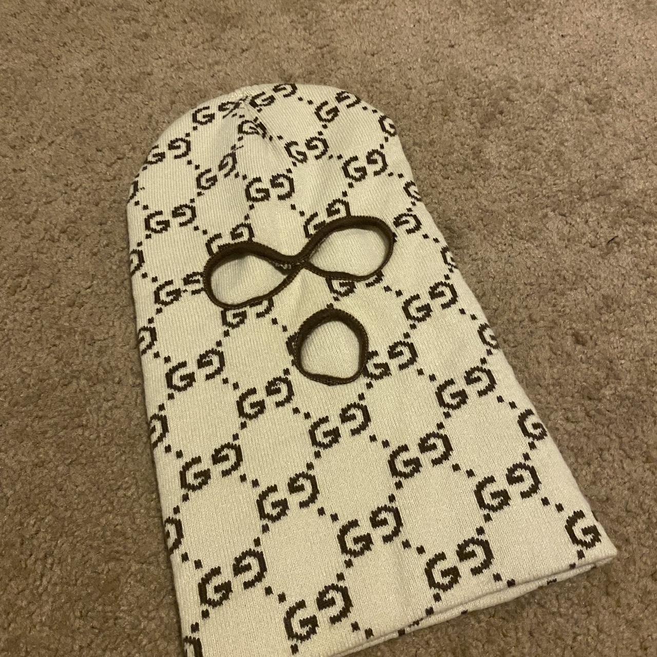 Repop of custom handmade monogram ski mask. Never... - Depop