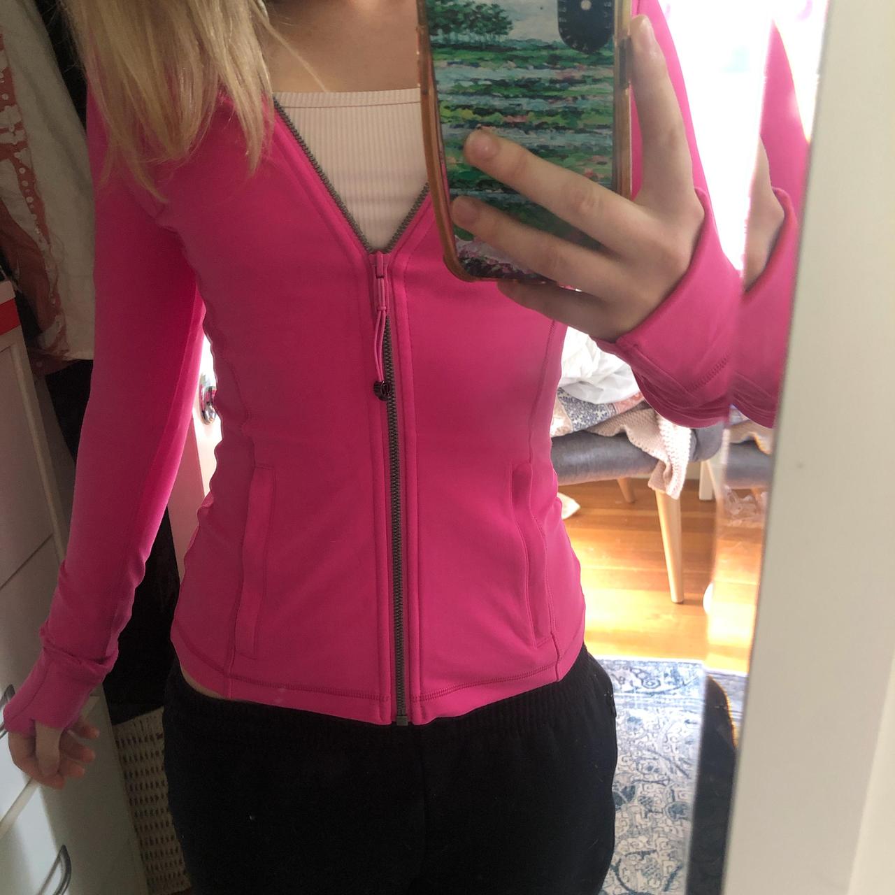 Pink Lululemon Define Jacket Super Flattering Worn Depop