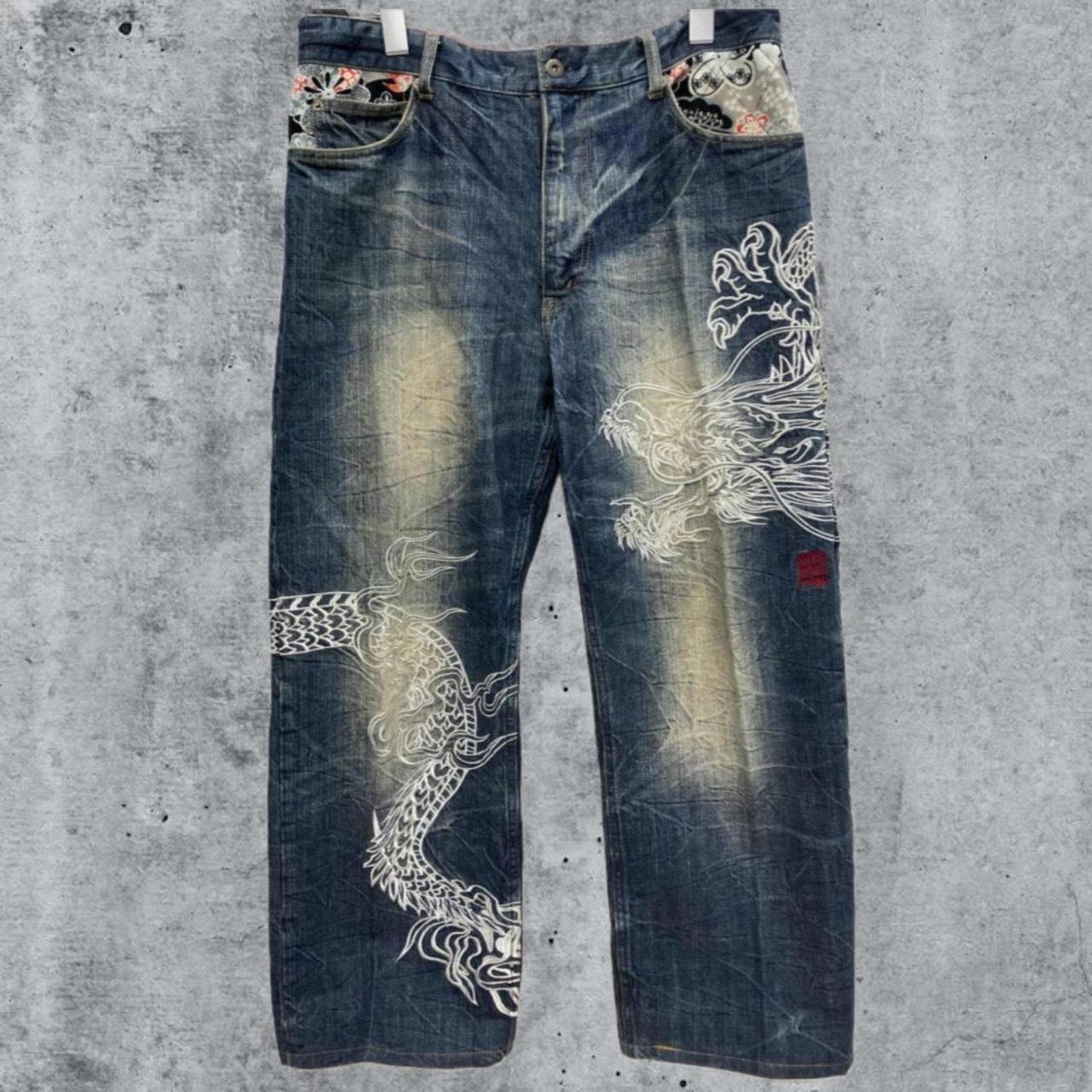 Karakuri tamashii embroidered dragon archive... | Depop