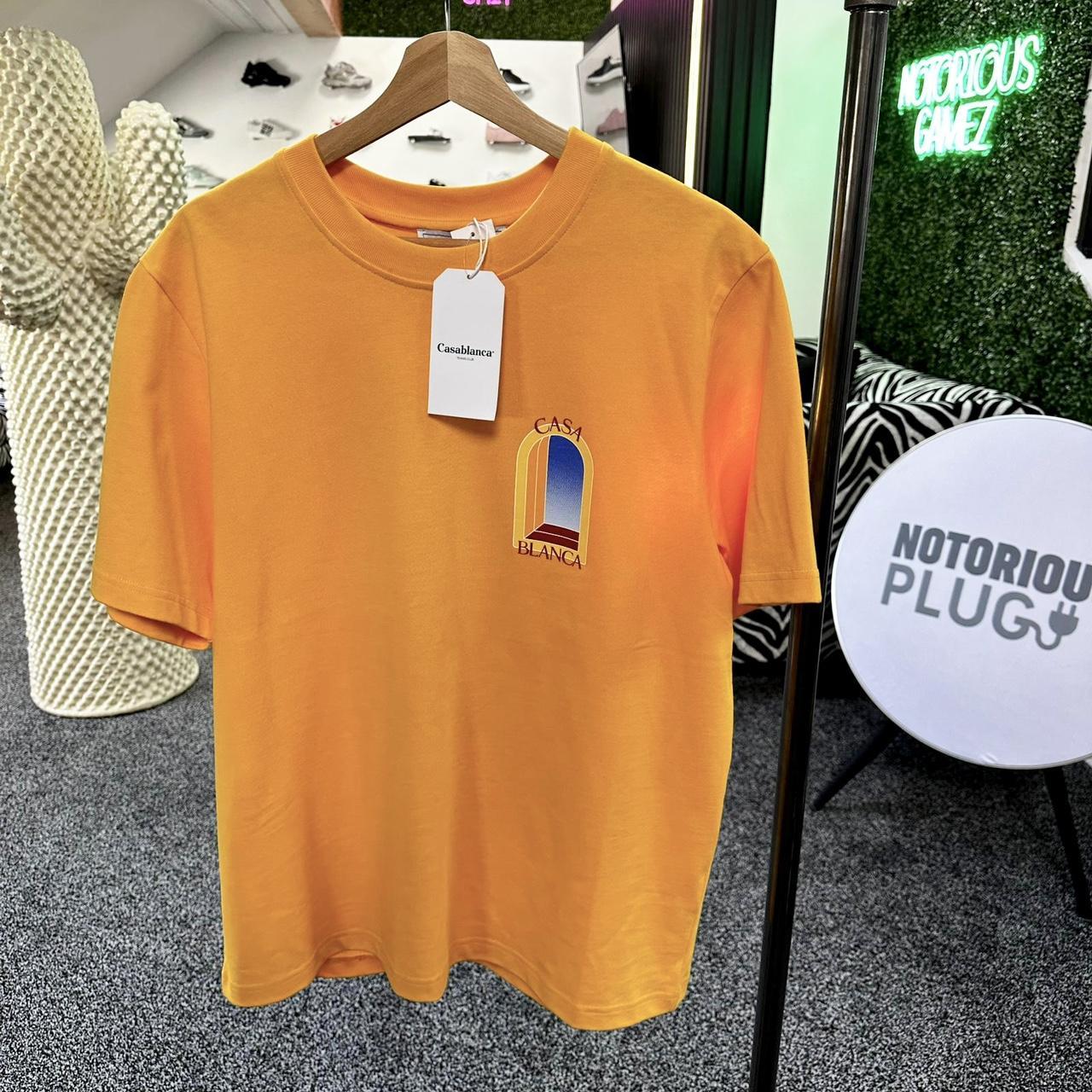 CASABLANCA ARCHWAY TEE YELLOW - Casablanca always... - Depop