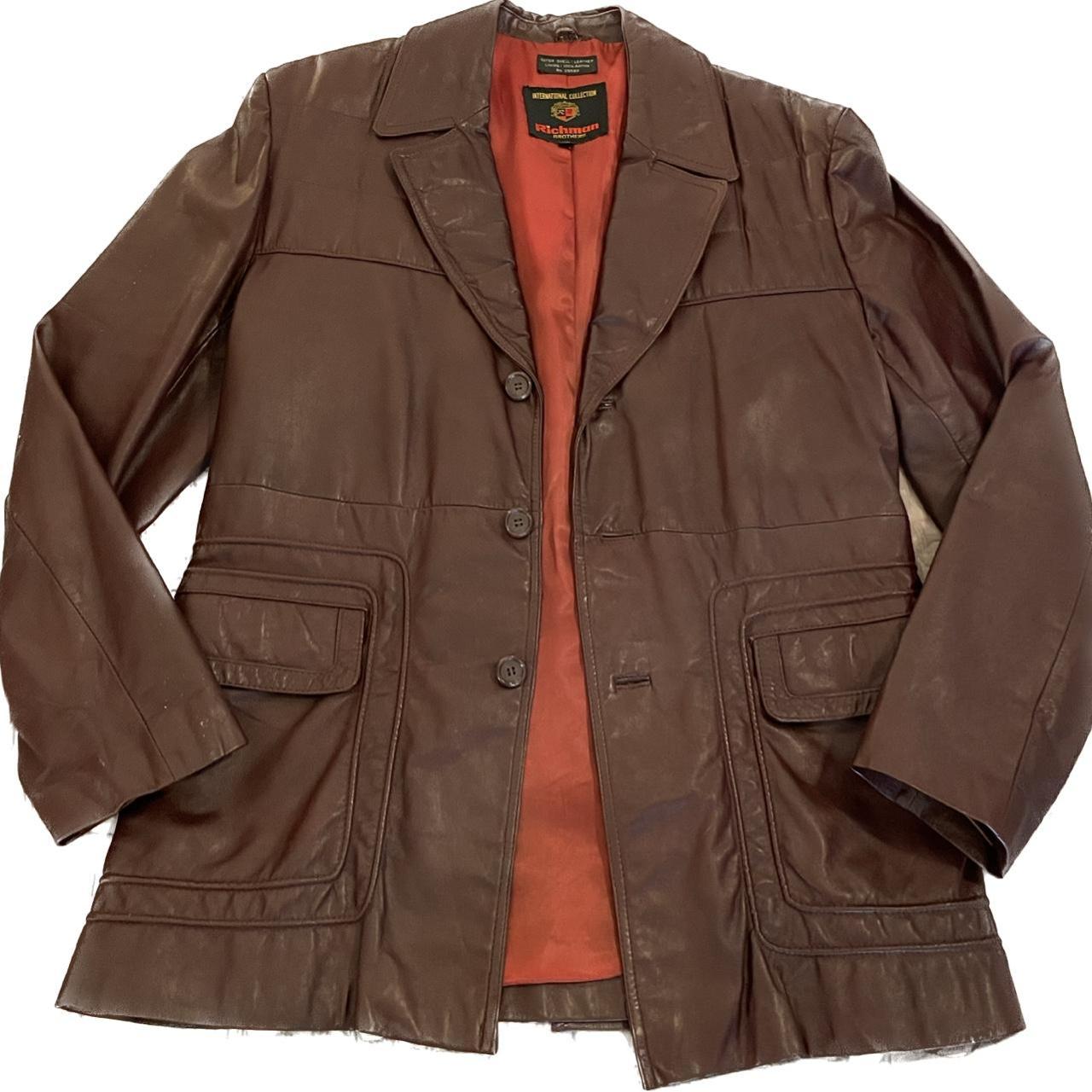 Vintage Richman Brothers Learher Jacket Men’s 42.... - Depop