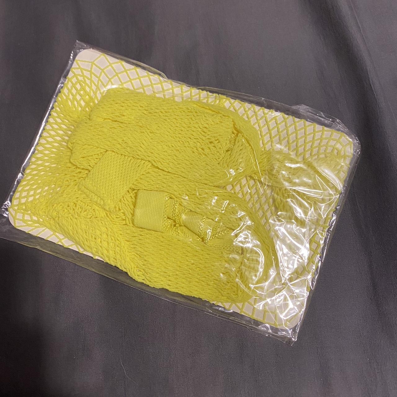never worn yellow fishnets #fishnets - Depop