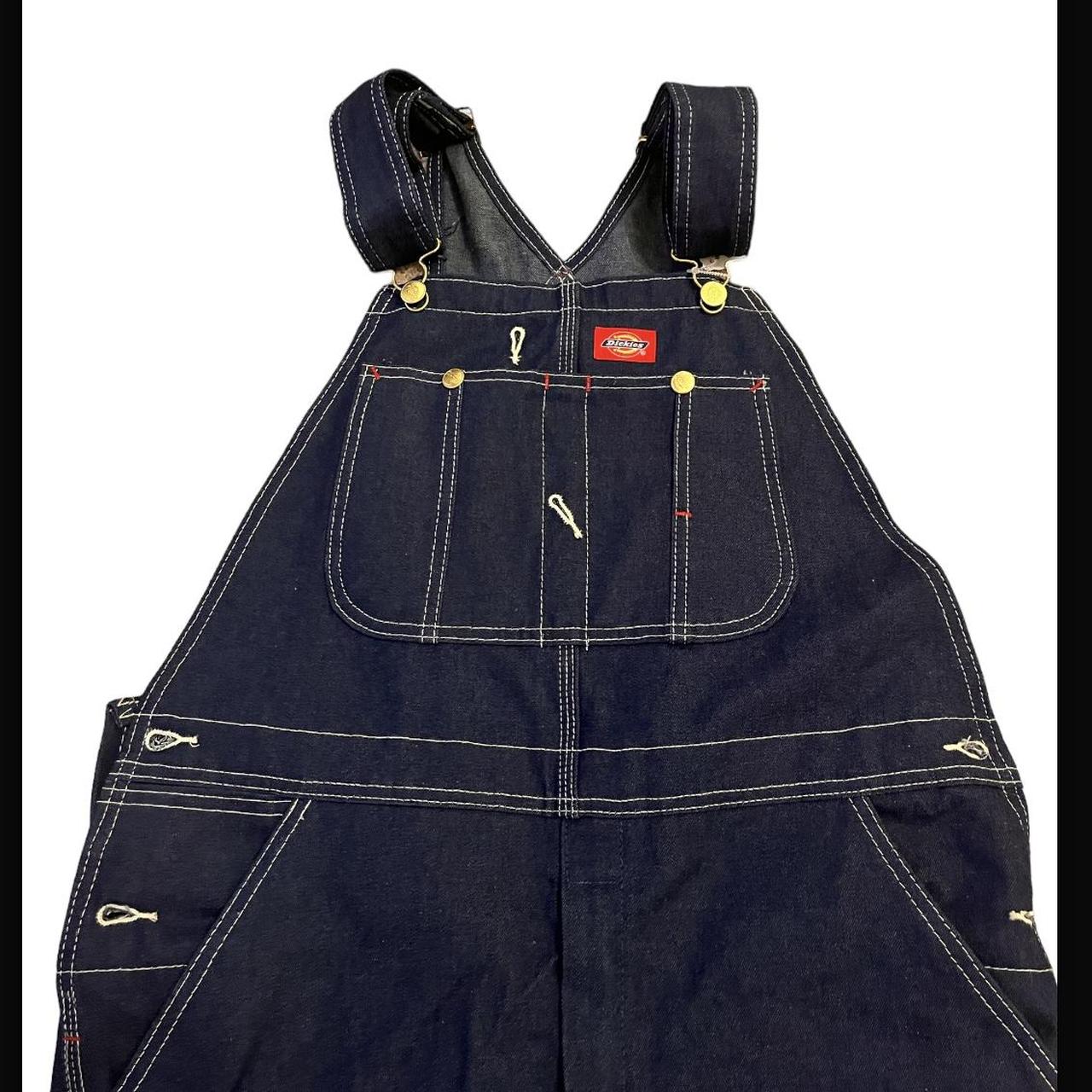 Men’s Dark blue dickies overalls SIZE 32X34.... - Depop