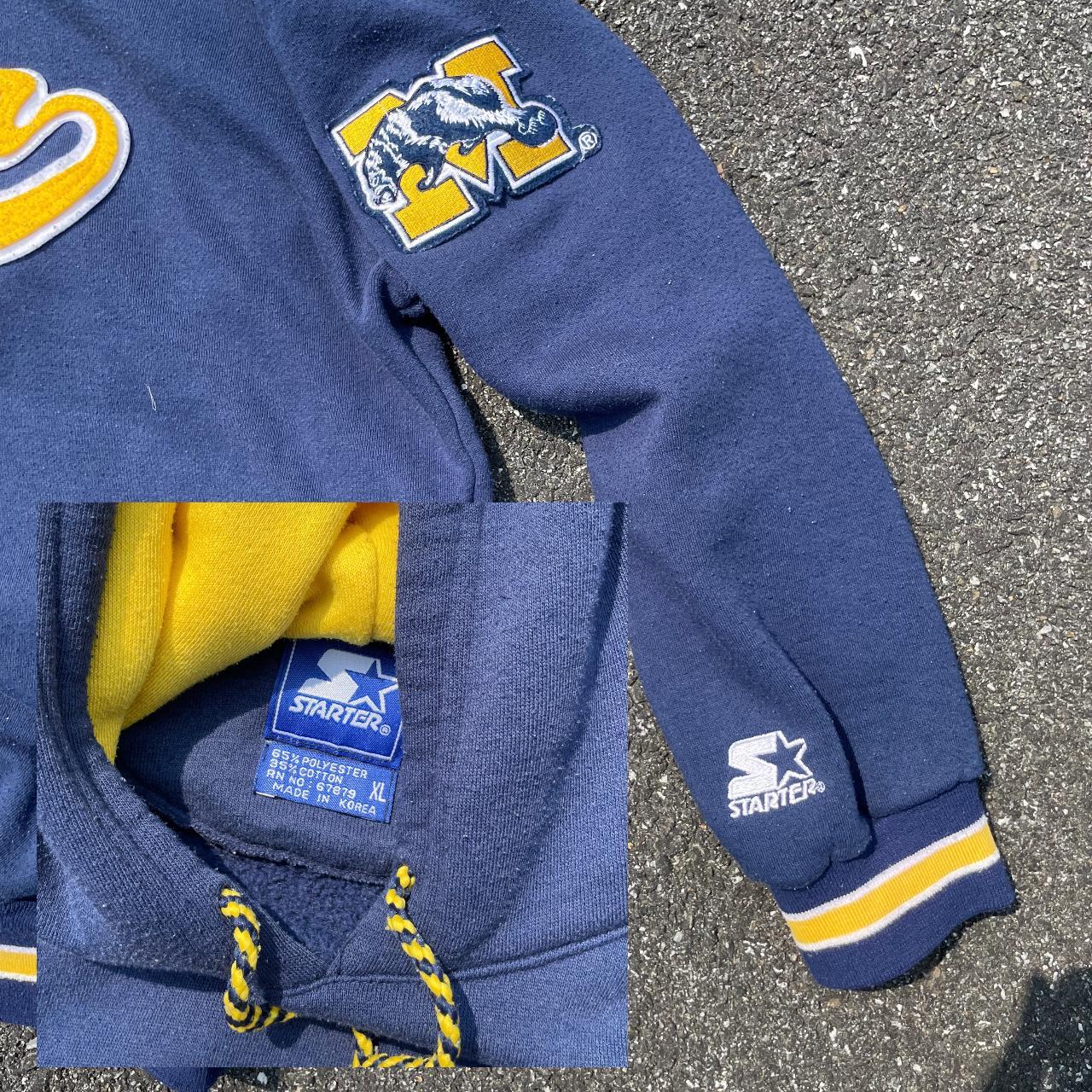 Vintage 90s Michigan Wolverines Starter Script... - Depop