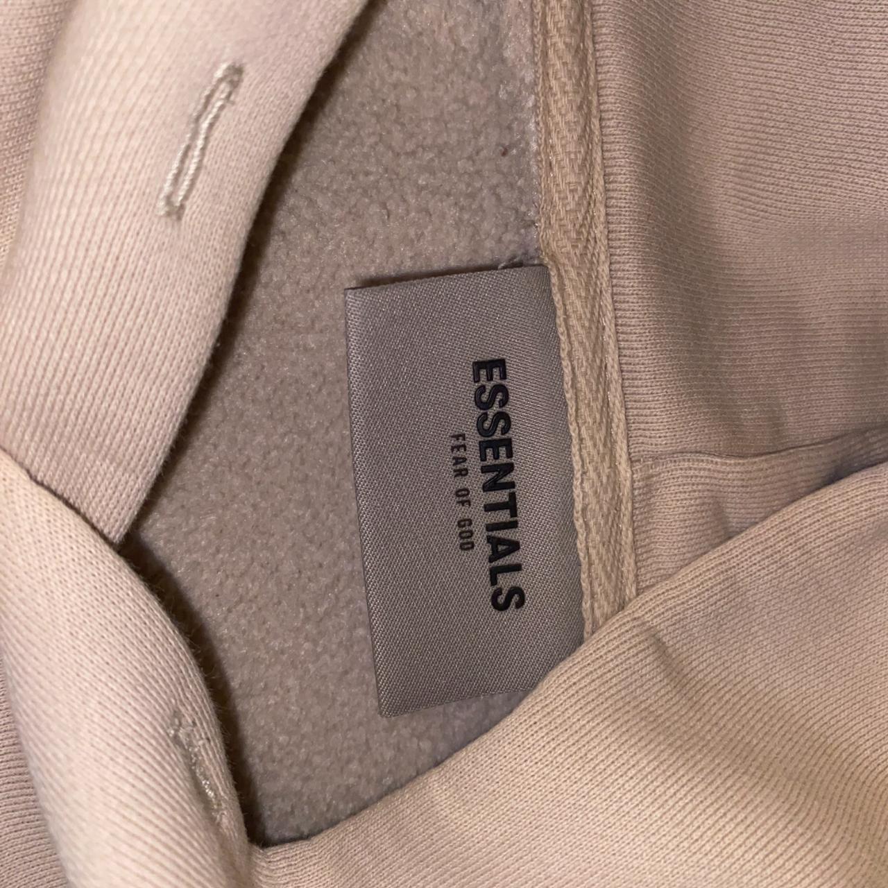 Large Tan Essentials Hoodie worn a few times, great... - Depop