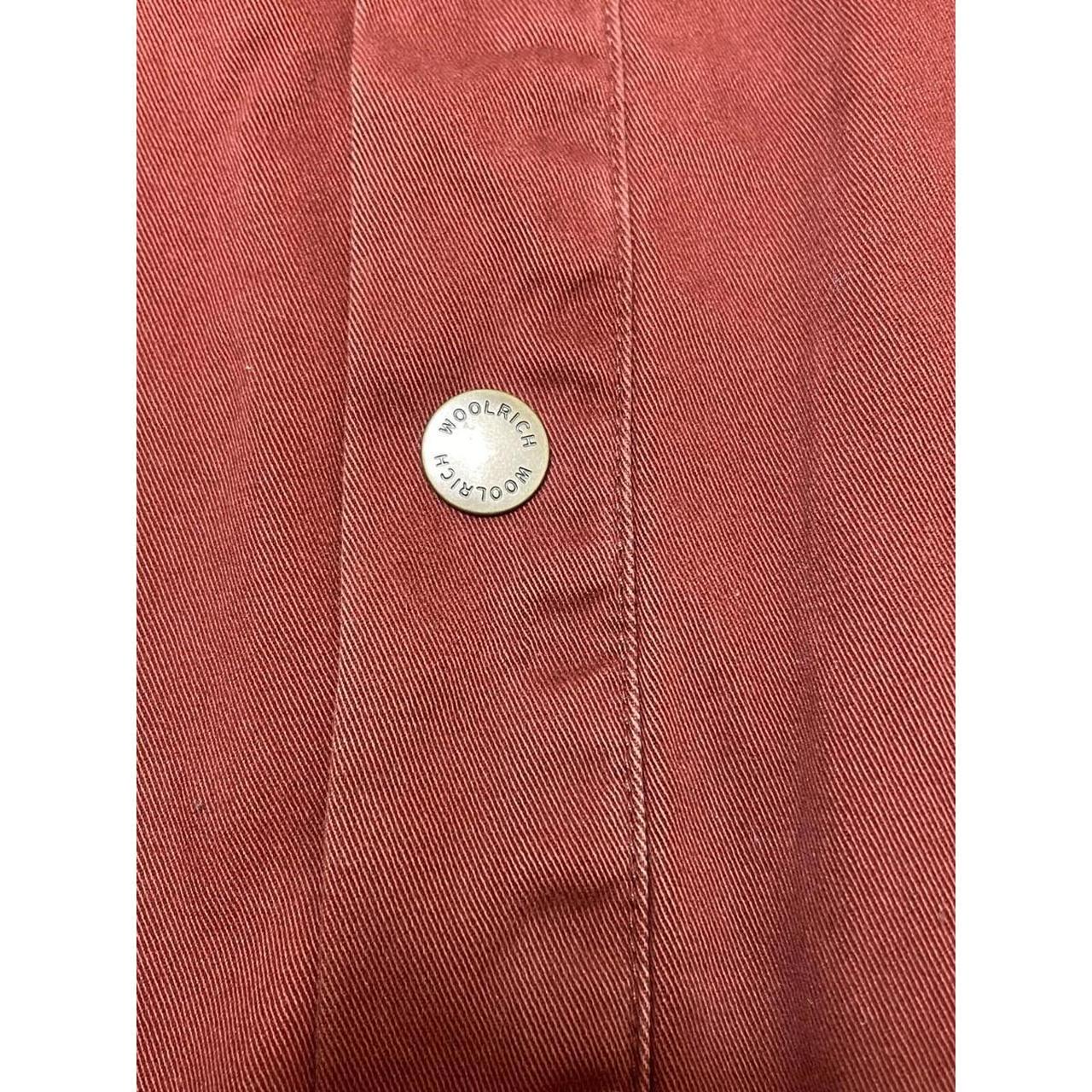 Woolrich Cotton Nylon Snap Persimmon Red Quilt Lined... | Depop