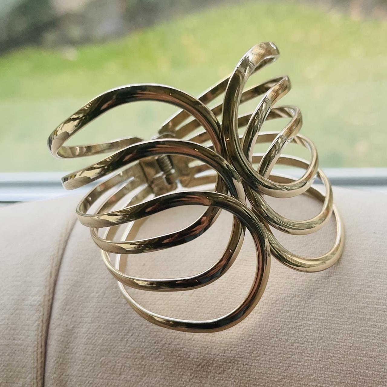 Stunning Topshop metal cuff. Can be worn as an arm... - Depop