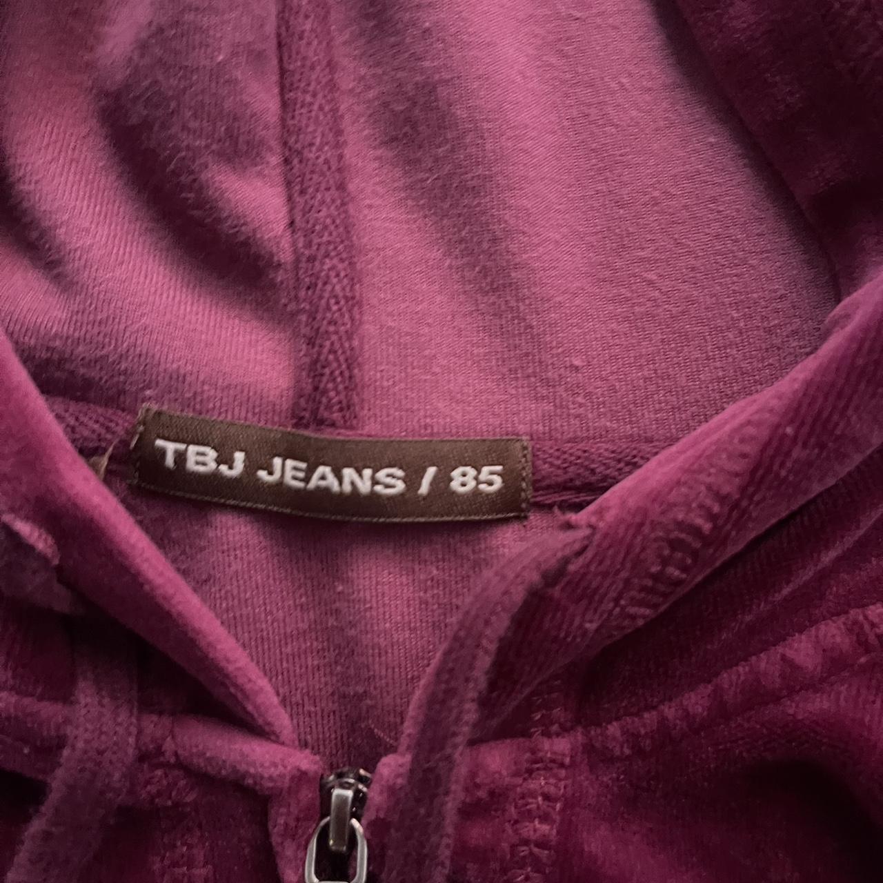 TBJ Jeans / 85 Burgundy Velvet Jacket 💋 size: no... - Depop
